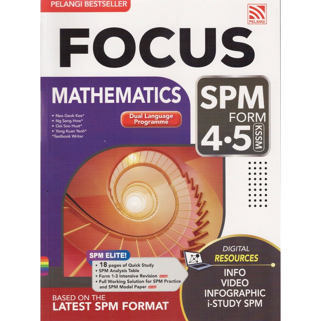 BUKU RUJUKAN ( 2025 ) : FOCUS SPM MATHEMATICS DLP FORM 4&5 KSSM | Shopee Malaysia