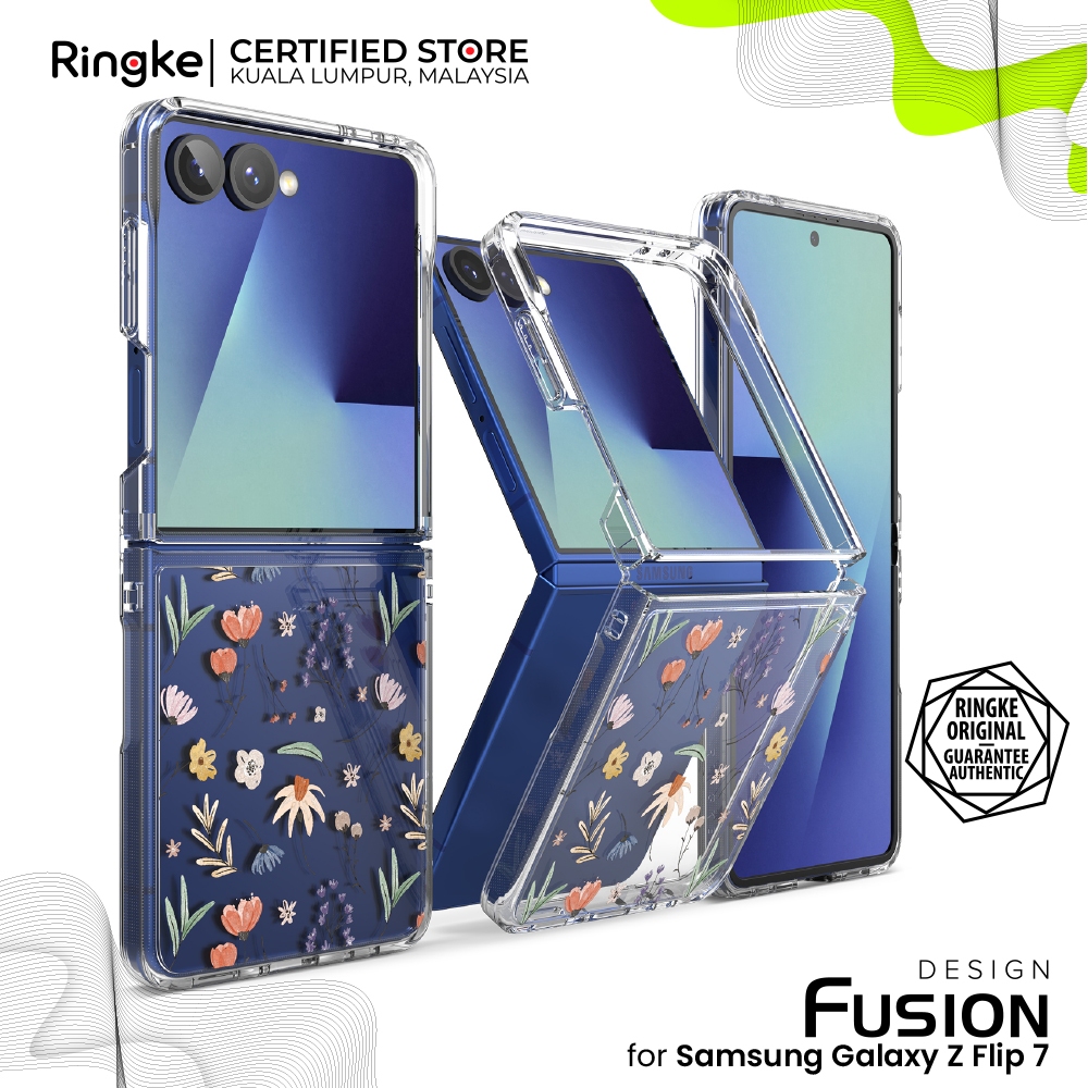 RINGKE® FUSION DESIGN Holographic Samsung Galaxy Z Flip 7 Flower ...