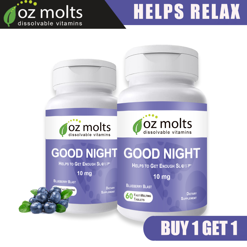 Ozmolts Good Night Chewables Relaxing Supplements Tablets Hair Loss ...