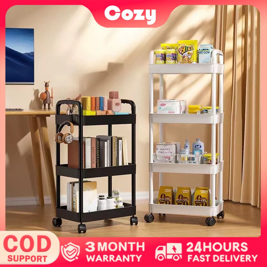 Multifunctional Trolley Rack Storage Trolley Kitchen Rack With Wheel ...