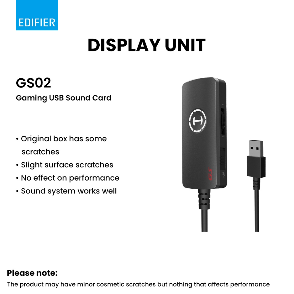 Edifier HECATE GS02 [Display Unit] Gaming USB Sound Card | Shopee Malaysia