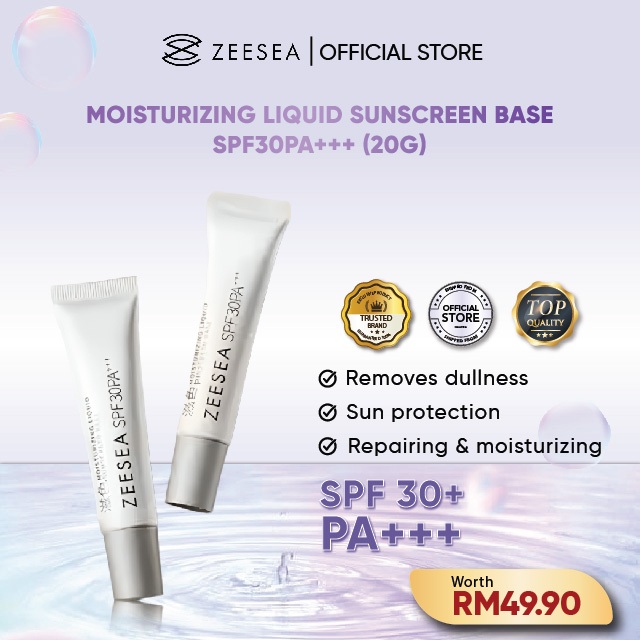 ZEESEA Moisturizing Liquid Sunscreen Base SPF30PA+++ (20g) | Shopee ...