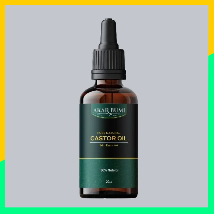 Akar Bumi Castor Oil (20ml) – Minyak Jarak AkarBumi, Melembap Kulit ...