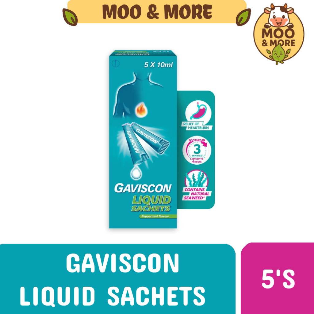 GAVISCON LIQUID SACHETS (5 SACHETS PACKING) | Shopee Malaysia