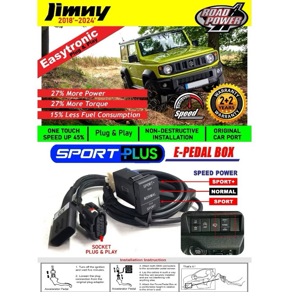 Suzuki Jimny JB74 2018 - 2024 EASYCAR Power Boost Throttle Controller ...