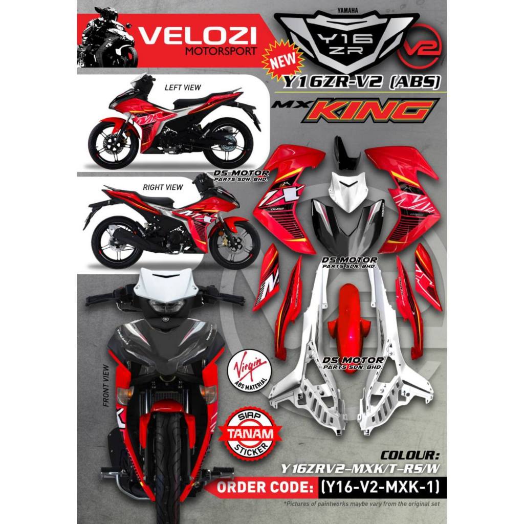 COVER SET Y16ZR V2 MX KING | Shopee Malaysia