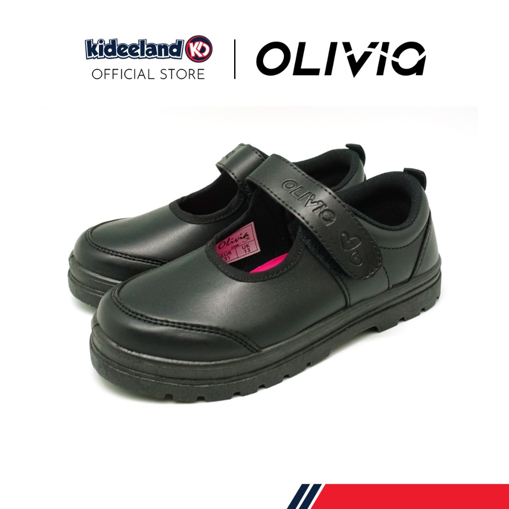 Kasut Sekolah Hitam Olivia Jr Black School Shoes Memory Foam (OLV8001 ...