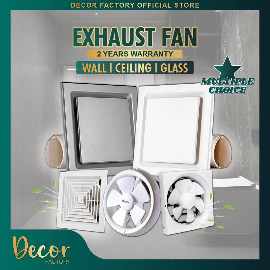 🔥2 YEARS WARRANTY🔥Exhaust Fan 6"/8"/10"/12" Wall Exhaust Fan Ceiling ...