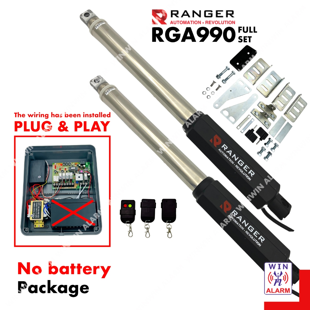 RANGER G-RGA-990 2CH 433MHZ SWING ARM AUTOGATE ( FULL SET ) | Shopee ...