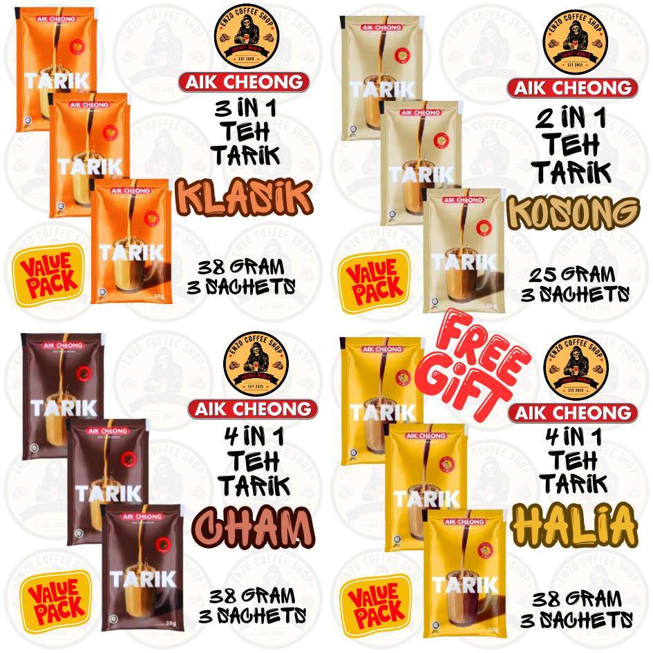 AIK CHEONG TEH TARIK 🔥TRIPLE SACHETS, LOOSE PACK🔥 INSTANT MILK TEA ...