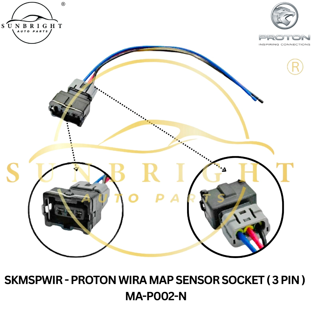 PROTON WIRA MAP SENSOR SOCKET ( 3 PIN ) MA-P002-N | Shopee Malaysia