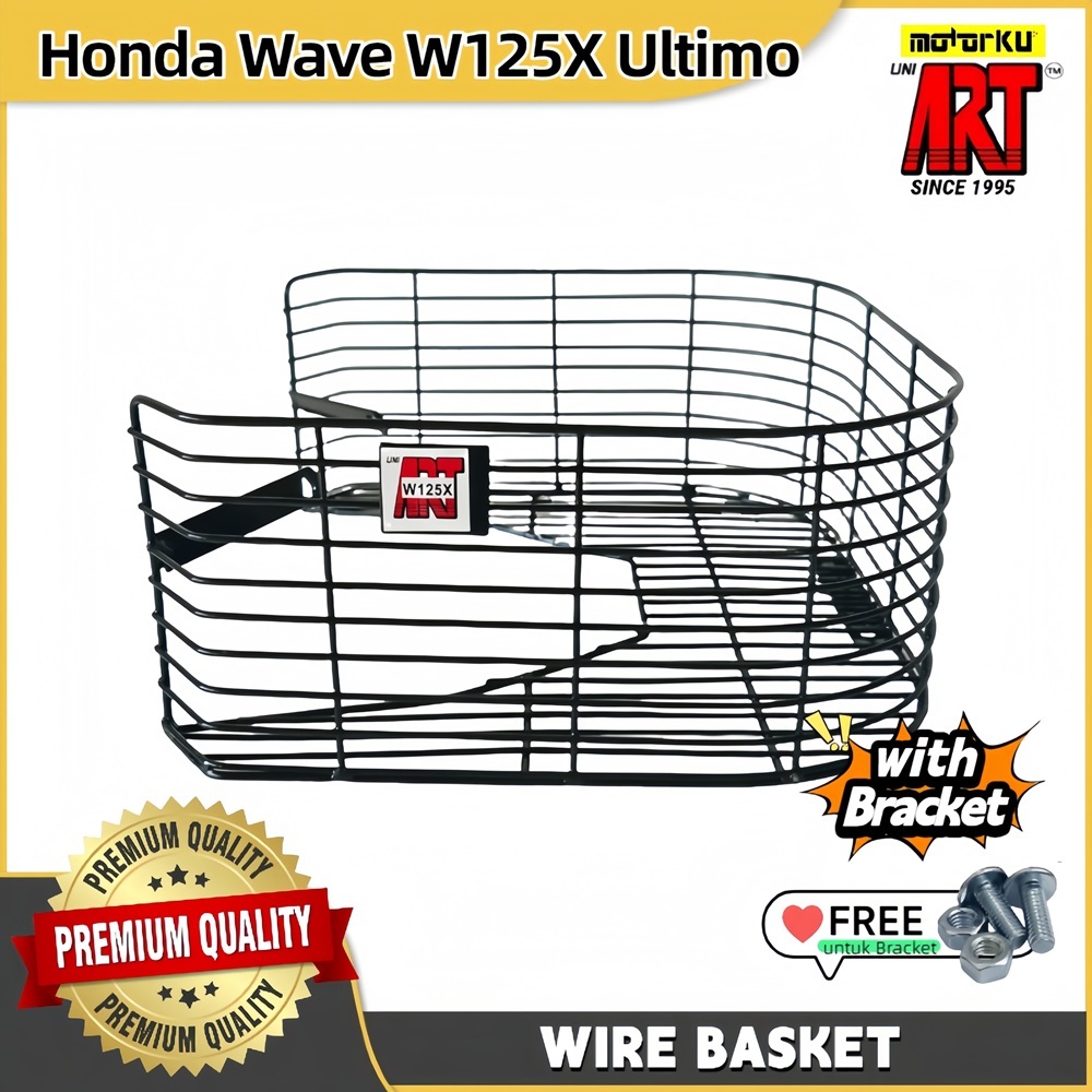 Bakul BESI HONDA WAVE 125X W125X ULTIMO WAYAR Uni Art BASKET IRON WIRE ...