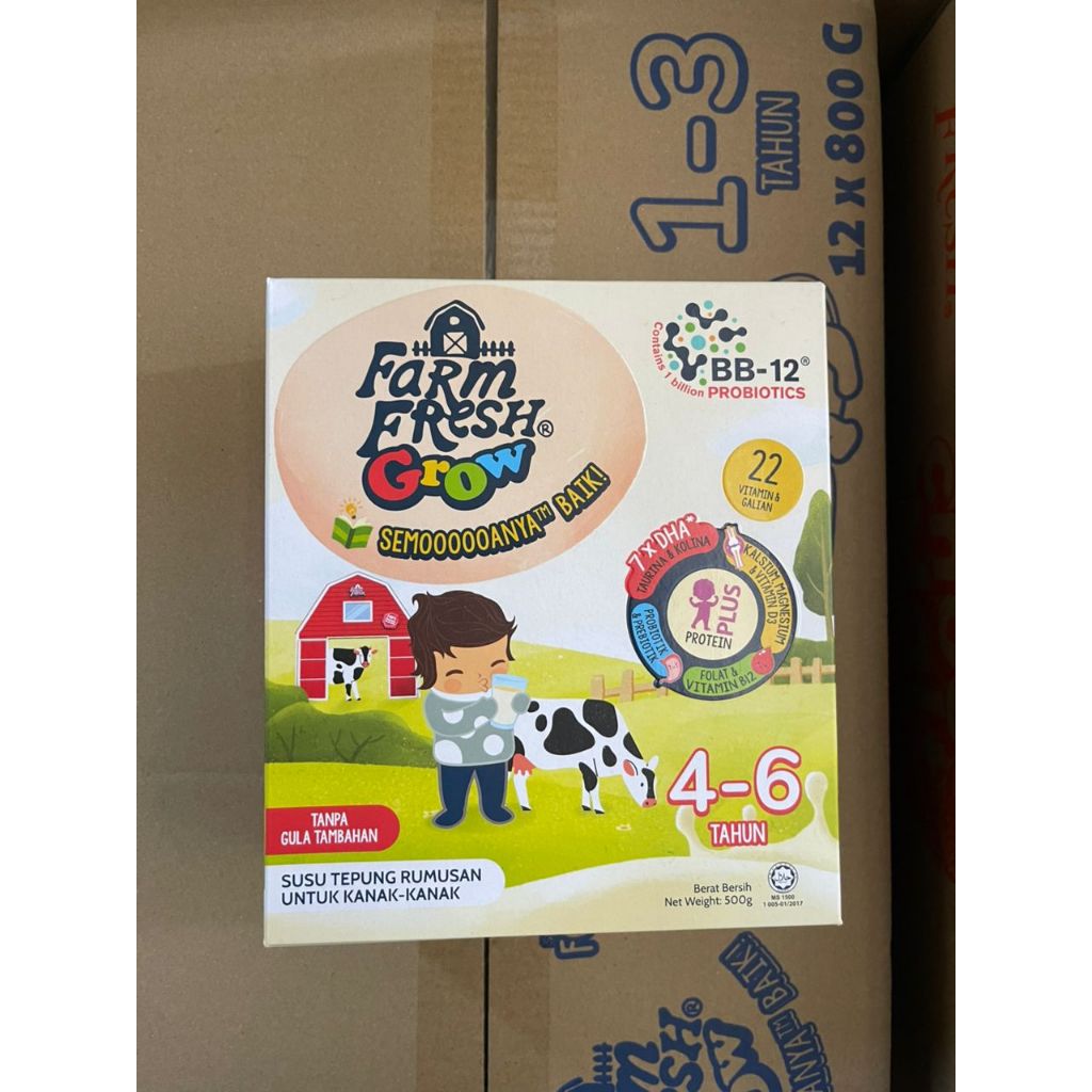 FARM FRESH GROW POWDER 500G 4-6 YEAR OLD | Shopee Malaysia