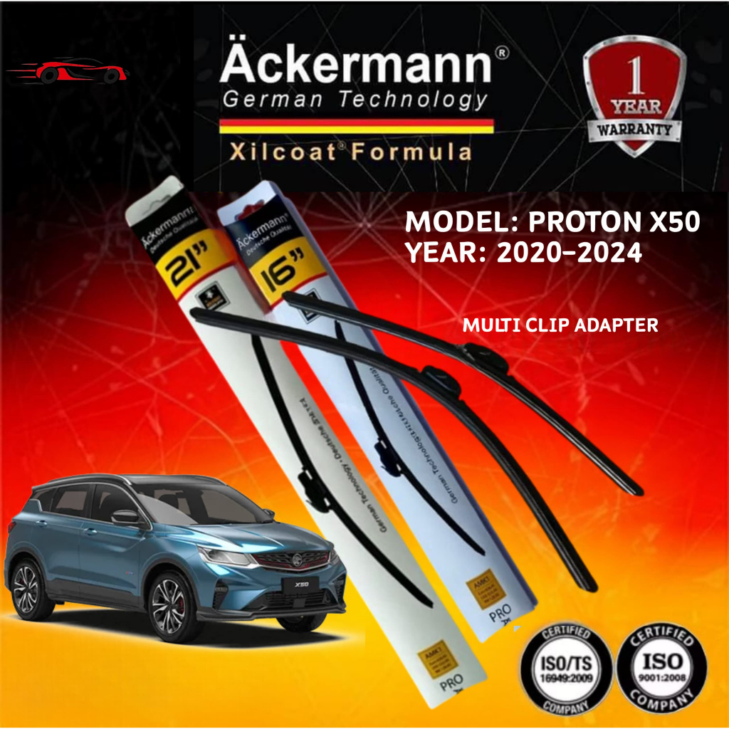 Ackermann Wiper Proton X50 Year 2020-2024 XILCOAT Formula Wiper ...