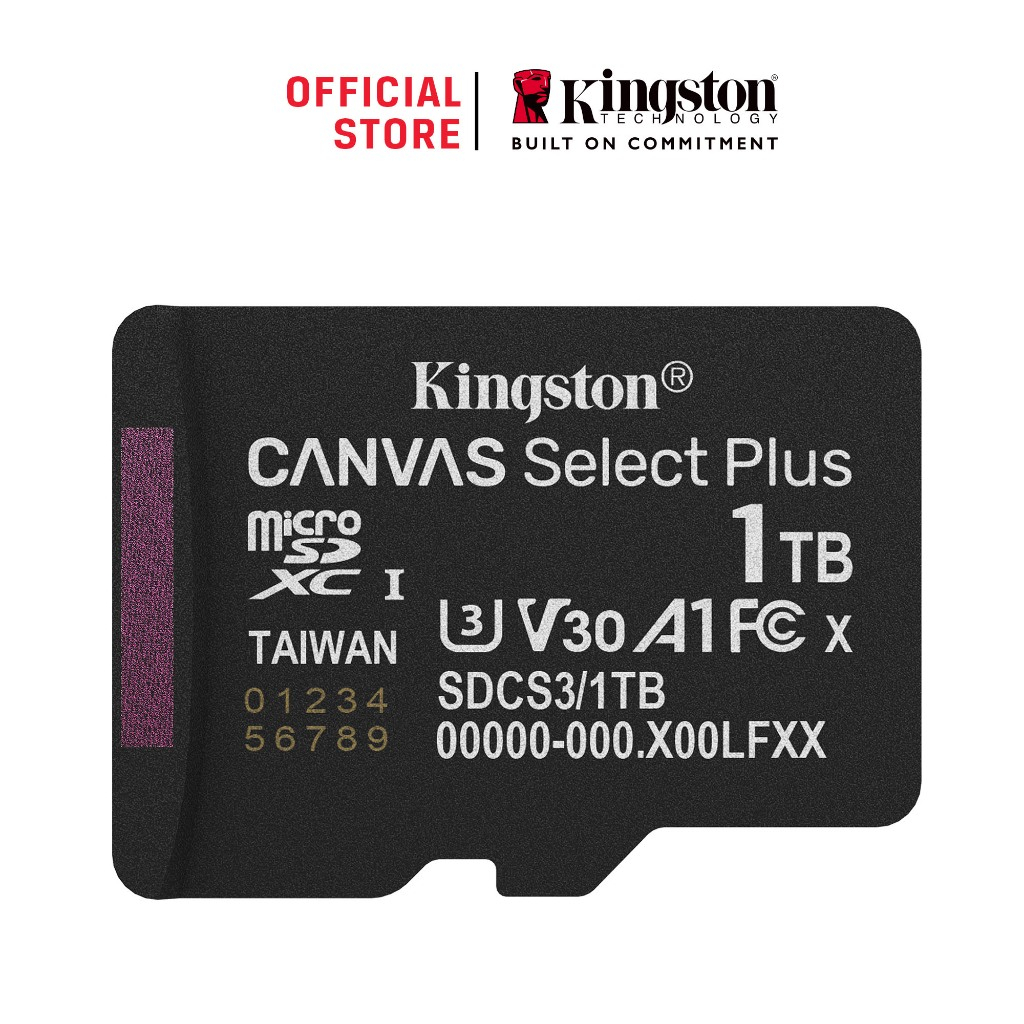 Kingston Canvas Select Plus MicroSD 100MB/s/150MB/s Class 10 UHS-I Card SDCS2/SDCS3 Memory Card ...