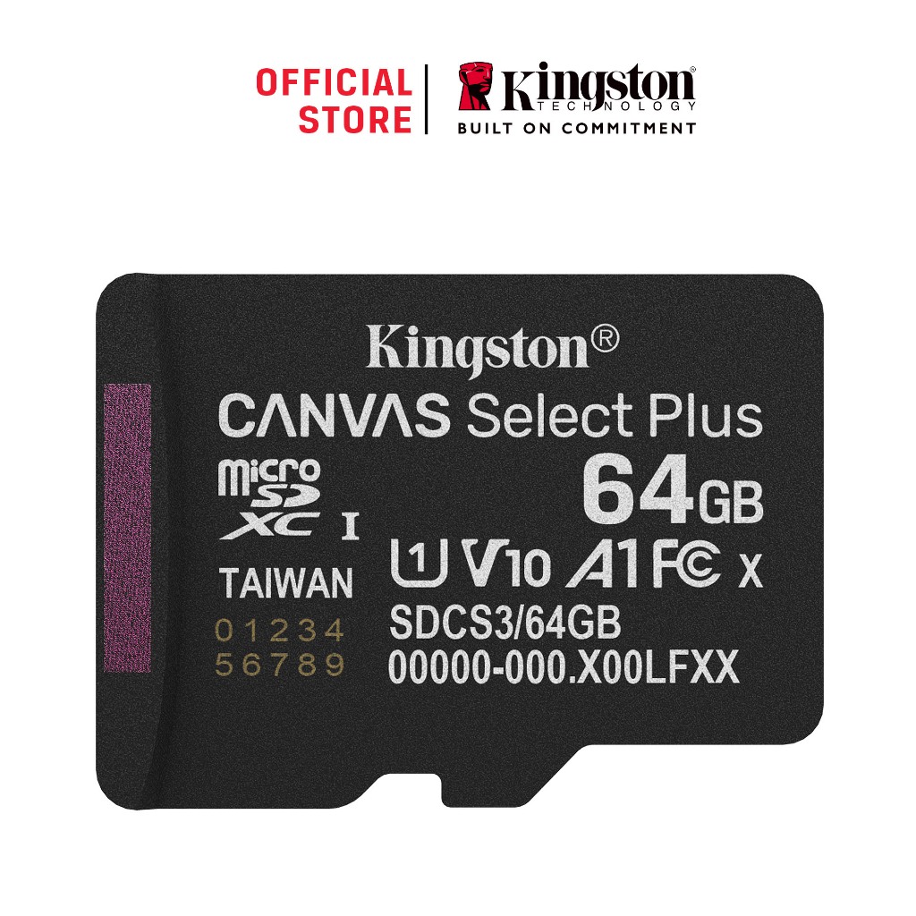 Kingston Micro SD Card Memory Card 100MB/s /150MB/s Canvas Select Plus ...