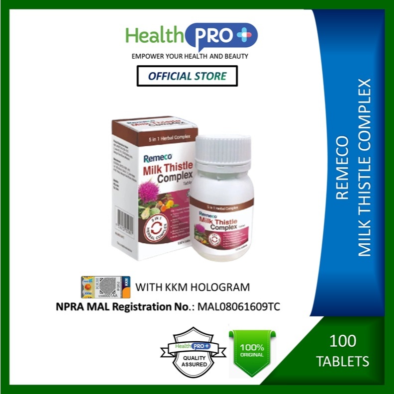 Remeco Milk Thistle Complex 100 Tablets Detox Pill Liver Supplement Pil ...