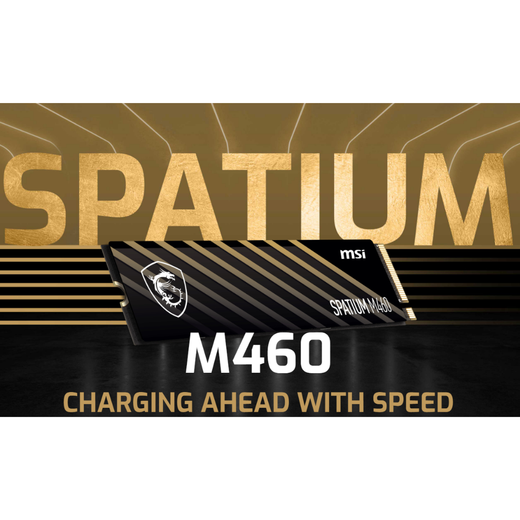 MSI SPATIUM M460 1TB - PCIe Gen4x4 M.2 2280 SSD | Shopee Malaysia