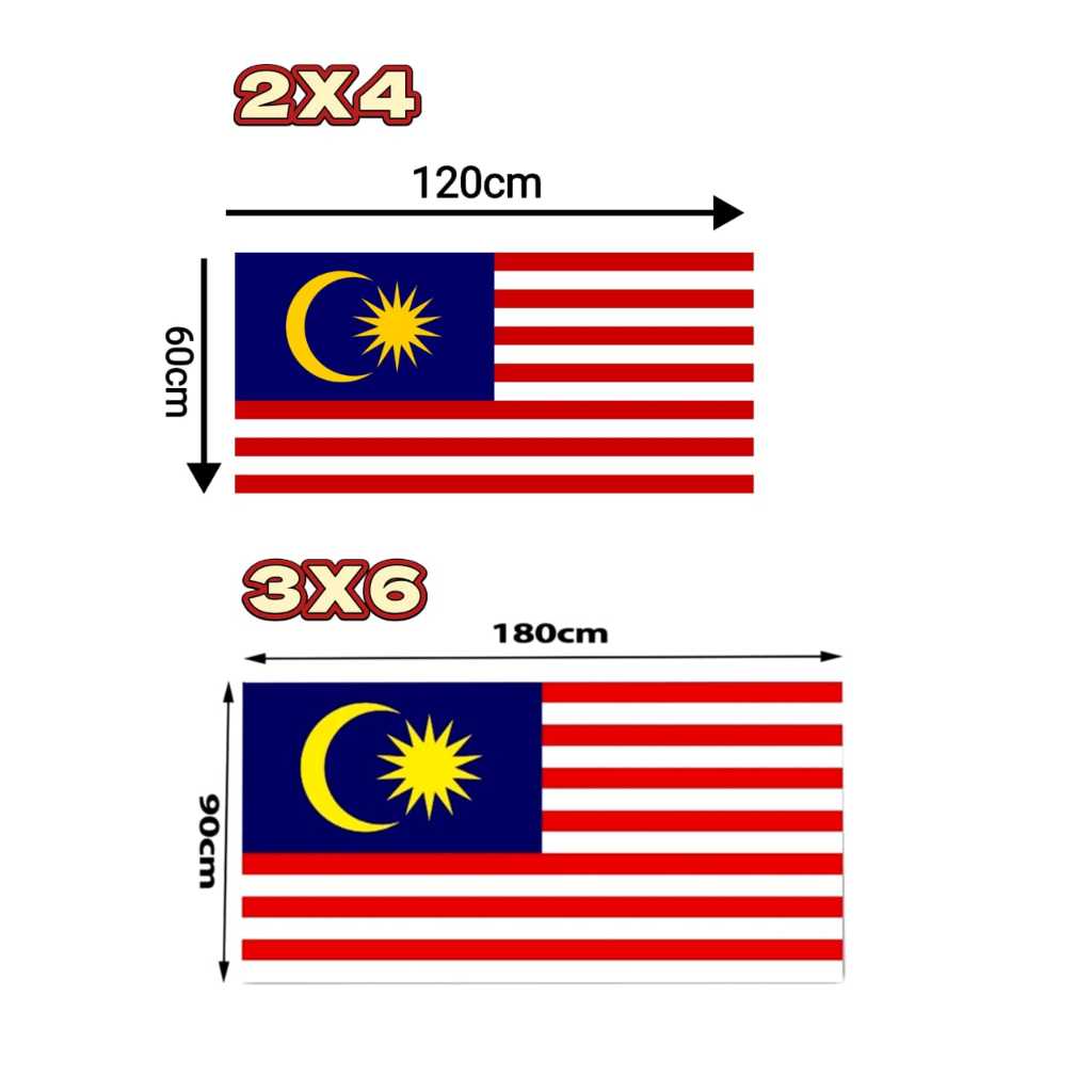 Bendera Malaysia Jalur Gemilang Malaysia Bunch Flag/ Penang/Kedah Flag | 3x6/2x4/2x8 | Shopee ...