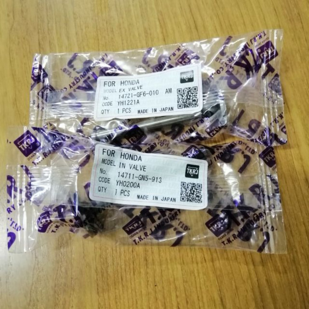 EX5 IN VALVE EXHAUST VALVE ORIGINAL TKRJ MADE IN JAPAN 1SET💯🇯🇵 | Shopee ...