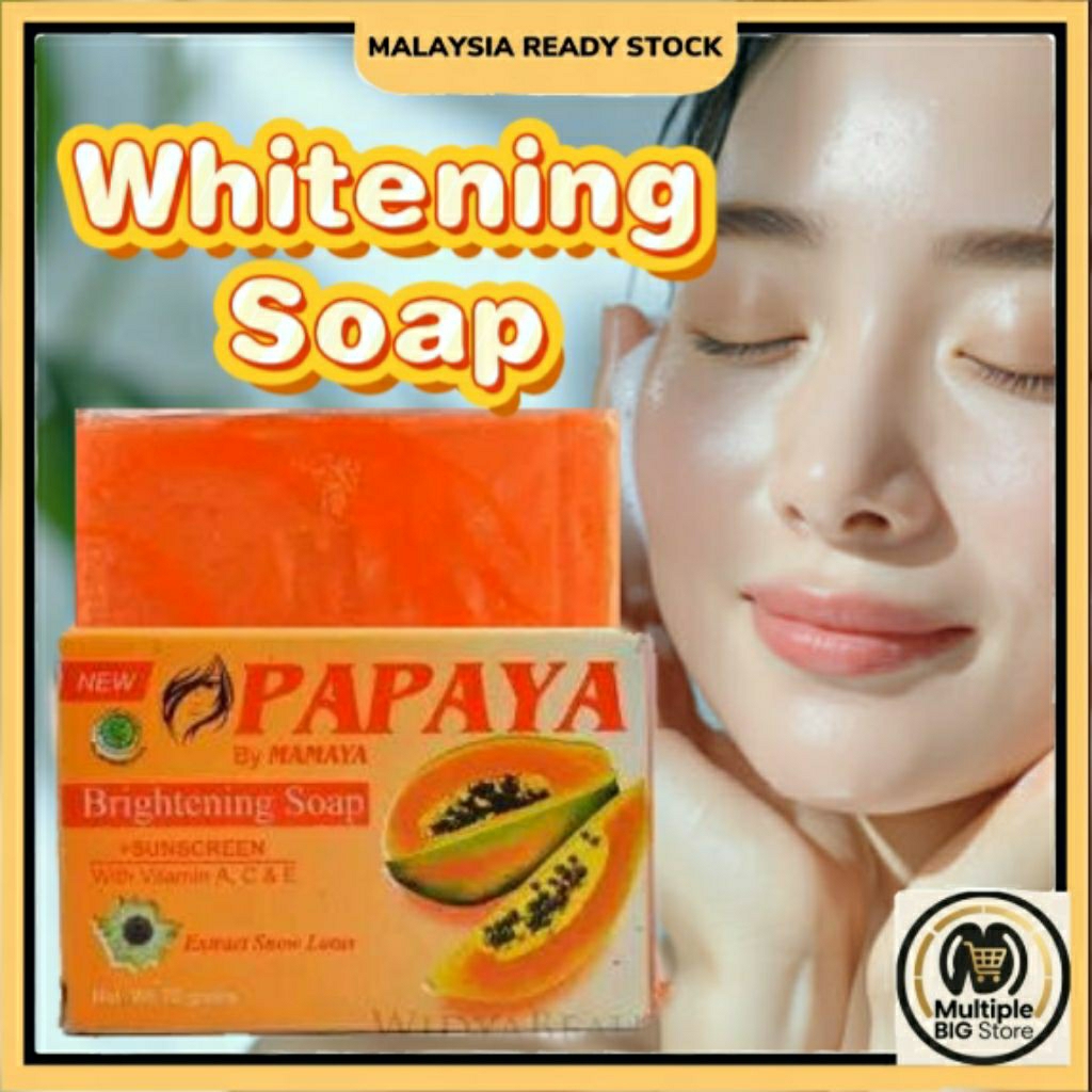 🇲🇾Papaya Soap Papaya Whitening Soap Papaya Soap Original Whitening Soap ...