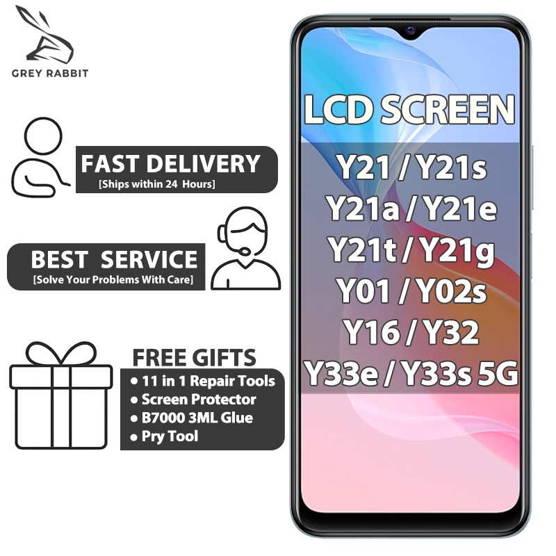 【Free Gifts】Skrin LCD for VIVO Y16/ Y02s/ Y21/ Y21t/ Y21s/ Y21e/ Y21a ...