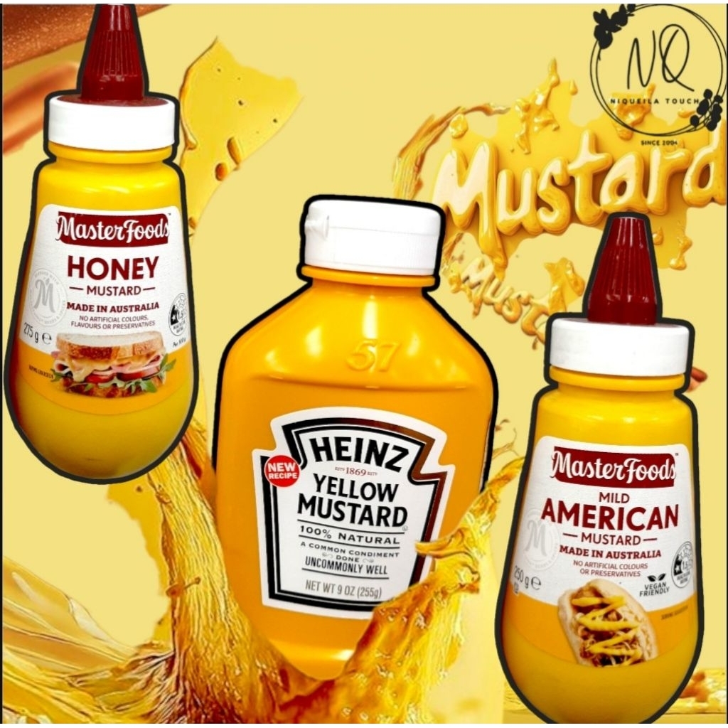MUSTARD SAUCE (HEINZ/MASTERFOOD) (HONEY/MILD AMERICAN/NATURAL) | Shopee ...