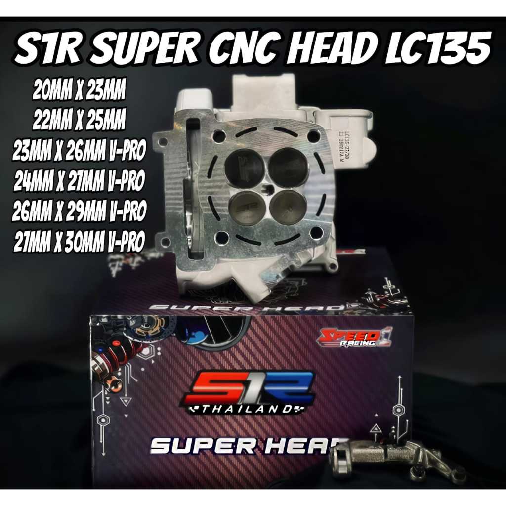 SPEED 1 RACING 🇹🇭🇹🇭🇹🇭 S1R SUPER HEAD CNC LC135 * VALVE SET & ROCKER ARM ...