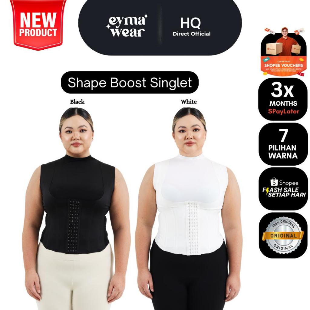 SHAPE BOOST SINGLET - AIRISM MATERIAL , HIGHNECK , HOOK ADJUSTABLE (SIMILAR UNILOLO) | Shopee ...
