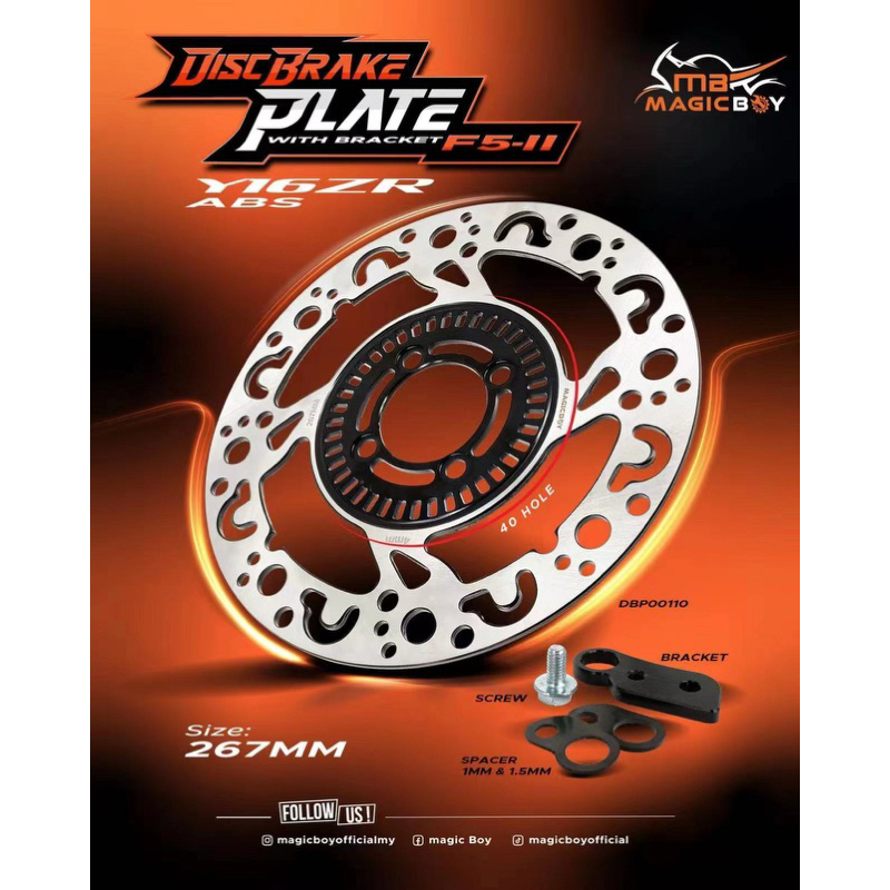 Disc Plate Magic Boy Y16 ABS / RS-X150 ABS (267MM) | Shopee Malaysia
