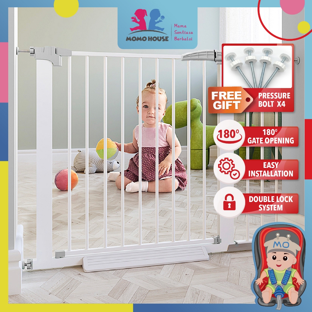 Pagar Baby Safety Gate For Baby Kids Pet Gate Safety Lock Pagar Bayi ...