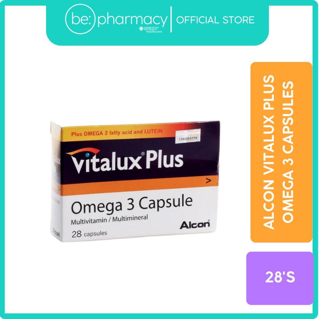 Alcon Vitalux Plus Omega 3 Capsules 28's | Shopee Malaysia