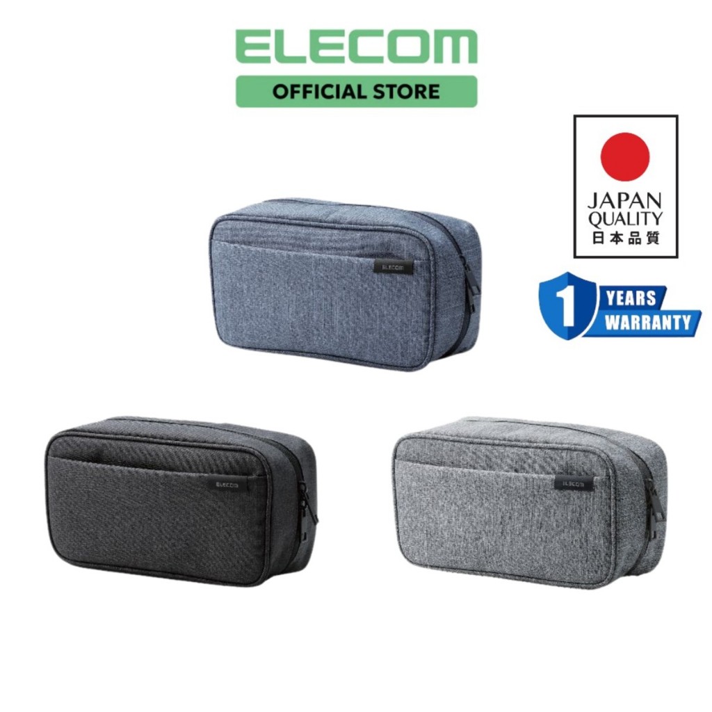 ELECOM 'GP14' Multi-purpose Gadget Pouch / Series 14 / For Coins / Powerbank / Smartphone ...