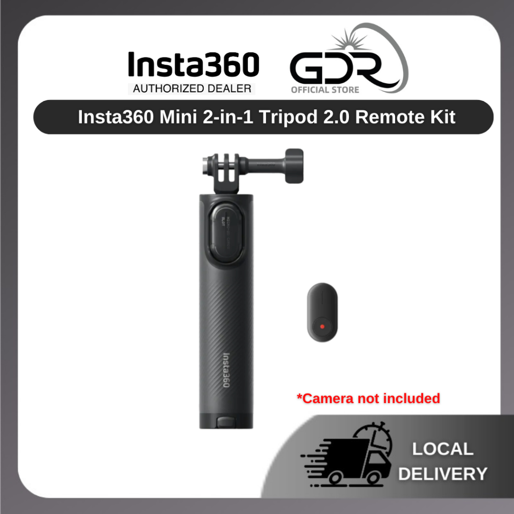 Insta360 Mini 2-in-1 Tripod 2.0 Remote Kit For Go Ultra, Insta360 X4 ...
