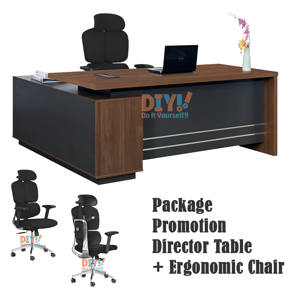 Director Office Table / Executive Table / L Shape Table / Meja Pejabat ...
