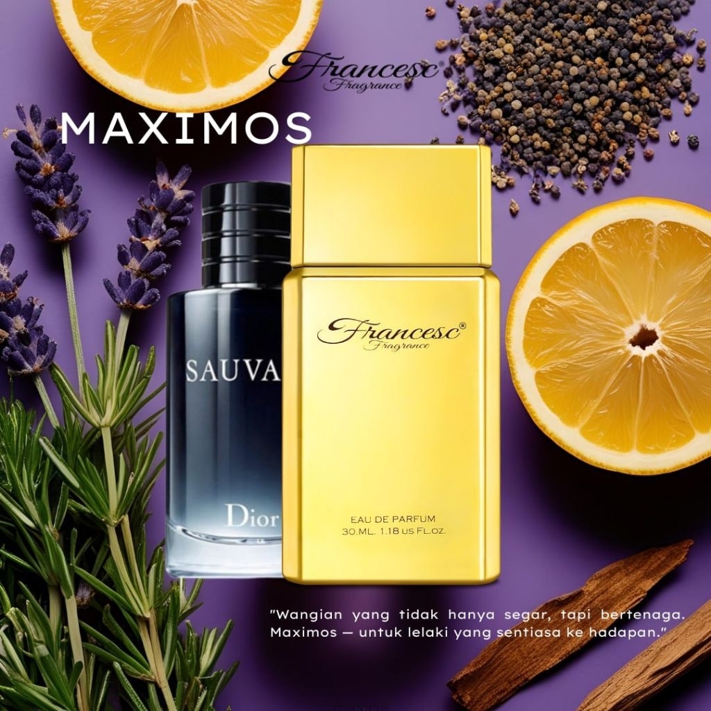 Francesc MAXIMOS (Men) | Inspired by Dior Sauvage | Eau De Parfum 5ml ...