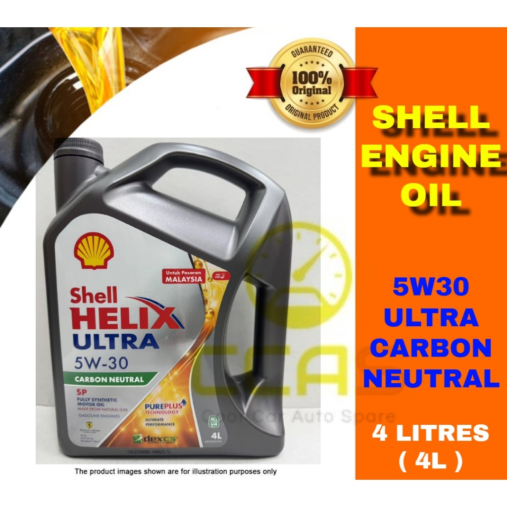 100% Original Shell Helix Ultra 5W30 4L Fully Synthetic Engine Oil ...