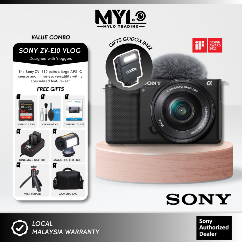 (READY STOCK) - Sony ZV-E10 & ZVE10 E PZ 16-50mm f/3.5-5.6 OSS Lens ...