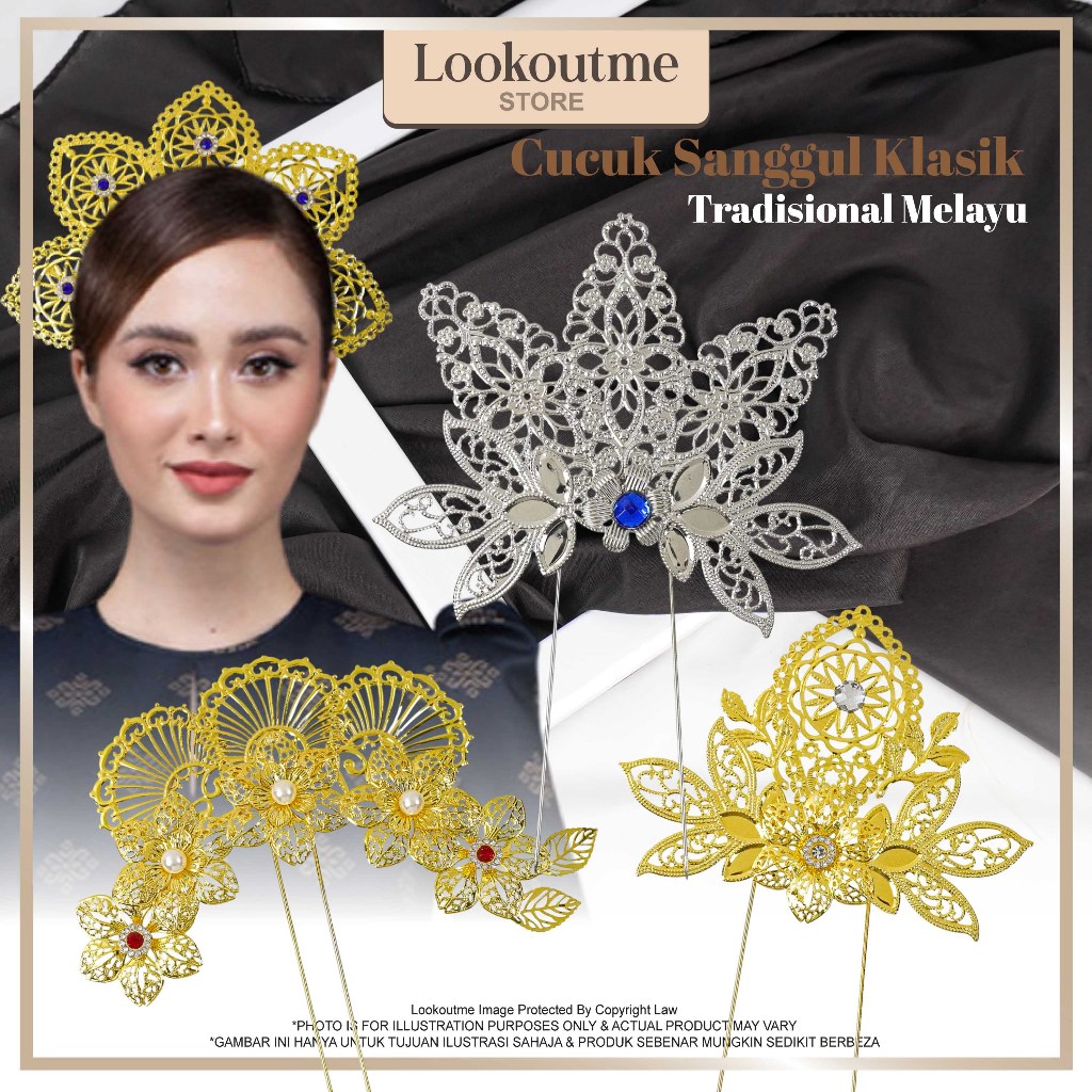 Lookoutme Cucuk Sanggul Lintang Gandik Merdeka Traditional Headband ...