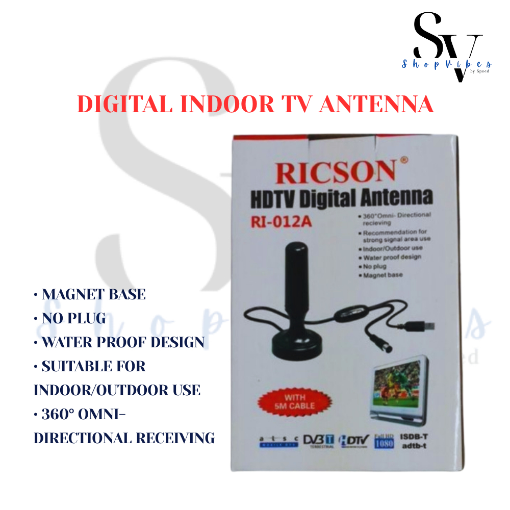 RICSON DIGITAL INDOOR TV ANTENNA | Shopee Malaysia