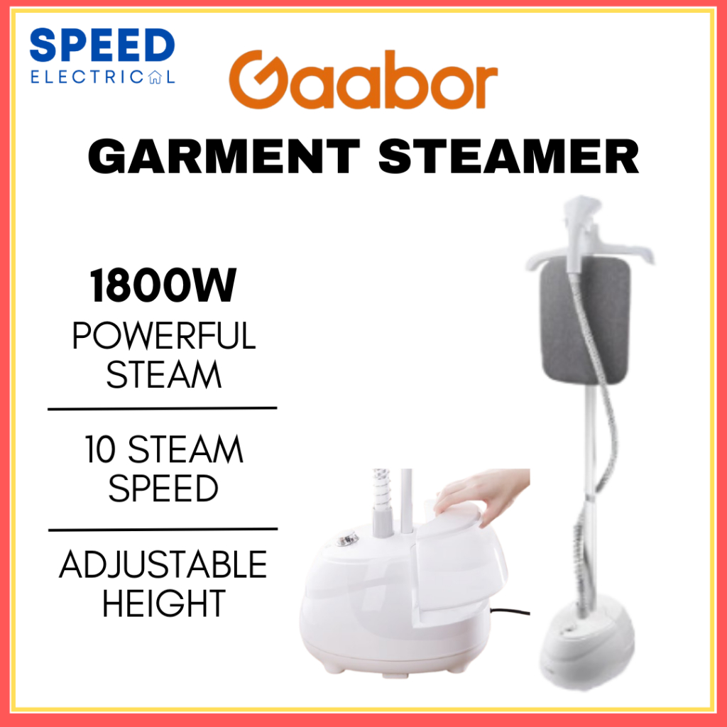 GAABOR GARMENT STEAMER GGS-M05A 1800W 1.8L WATER TANK 站立式烫斗 熨斗 STERIKA ...