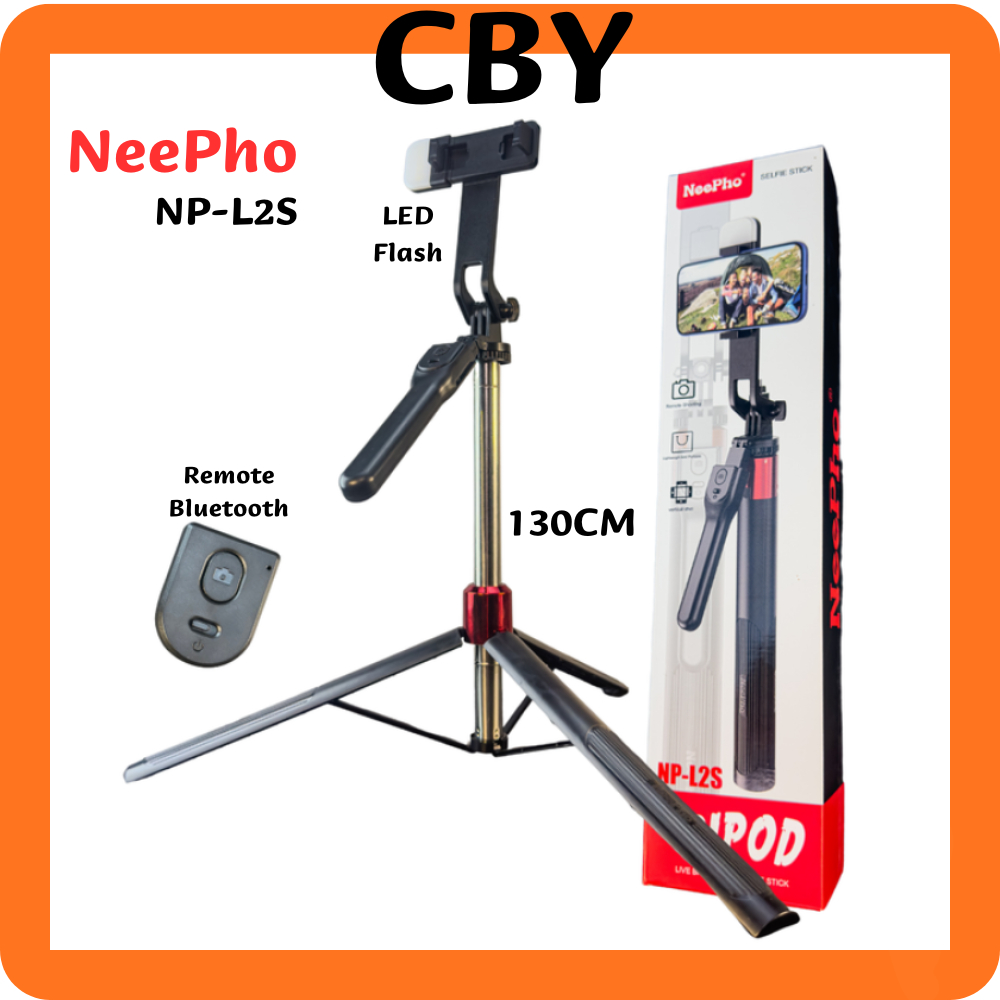 Neepho Tripod NP-L2S Selfie Stick Remote Shooting Lightweight and ...