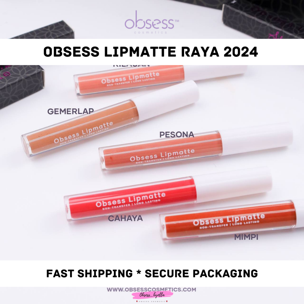 [CLEARANCE SALE] OBSESS COSMETICS LIPMATTE RAYA 2024 | Shopee Malaysia