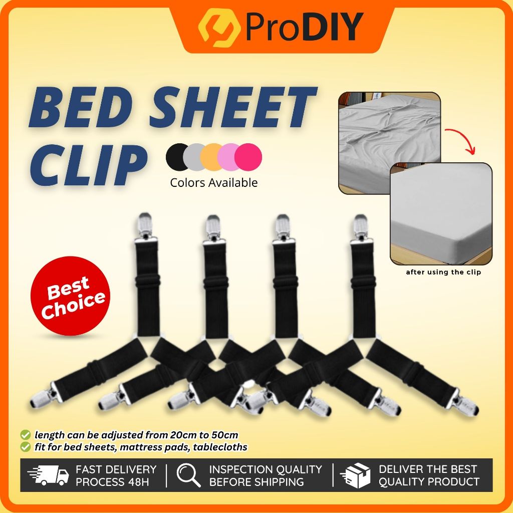 Adjustable Bed Sheet Grippers Mattress Clips Elastic Bed Clips Sheet ...