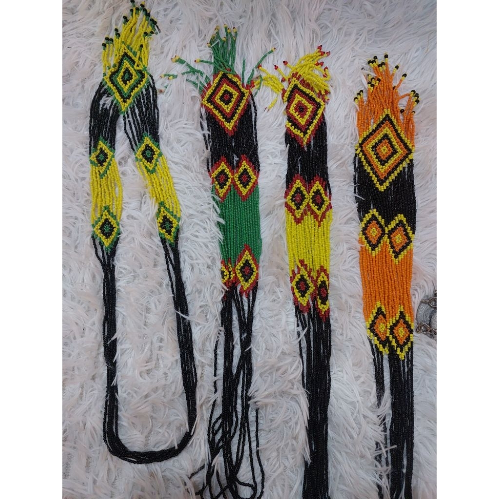 Rantai manik tradisional/ rantai borneo Sarawak etnik tradisional dewasa/ kanak-kanak | Shopee ...