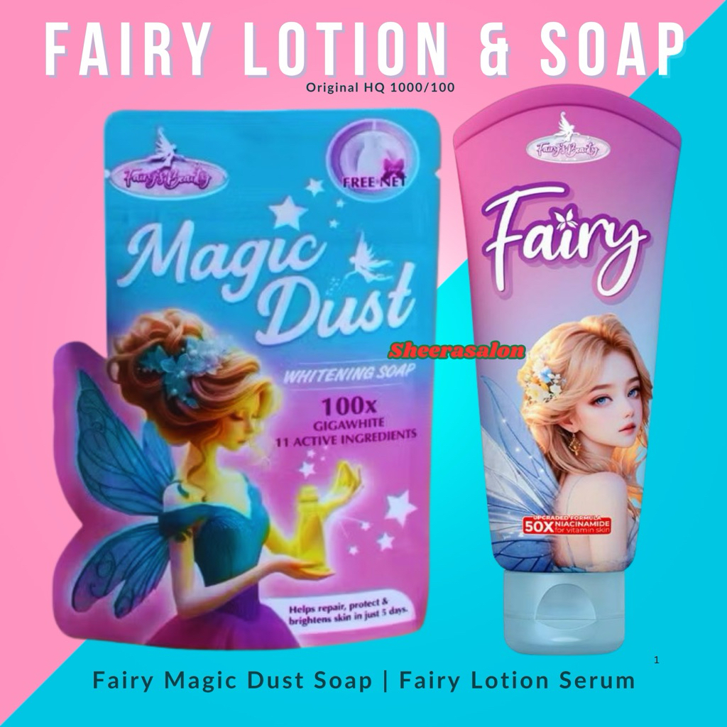 SHEERASALON | FAIRY Tube 75ml 50X NIACINAMIDE & Magic Dust Soap ...