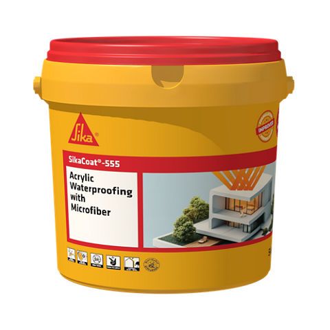 5KG SIKA SikaCoat® 555 Super Styrene-Acrylic Copolymer Waterproof ...