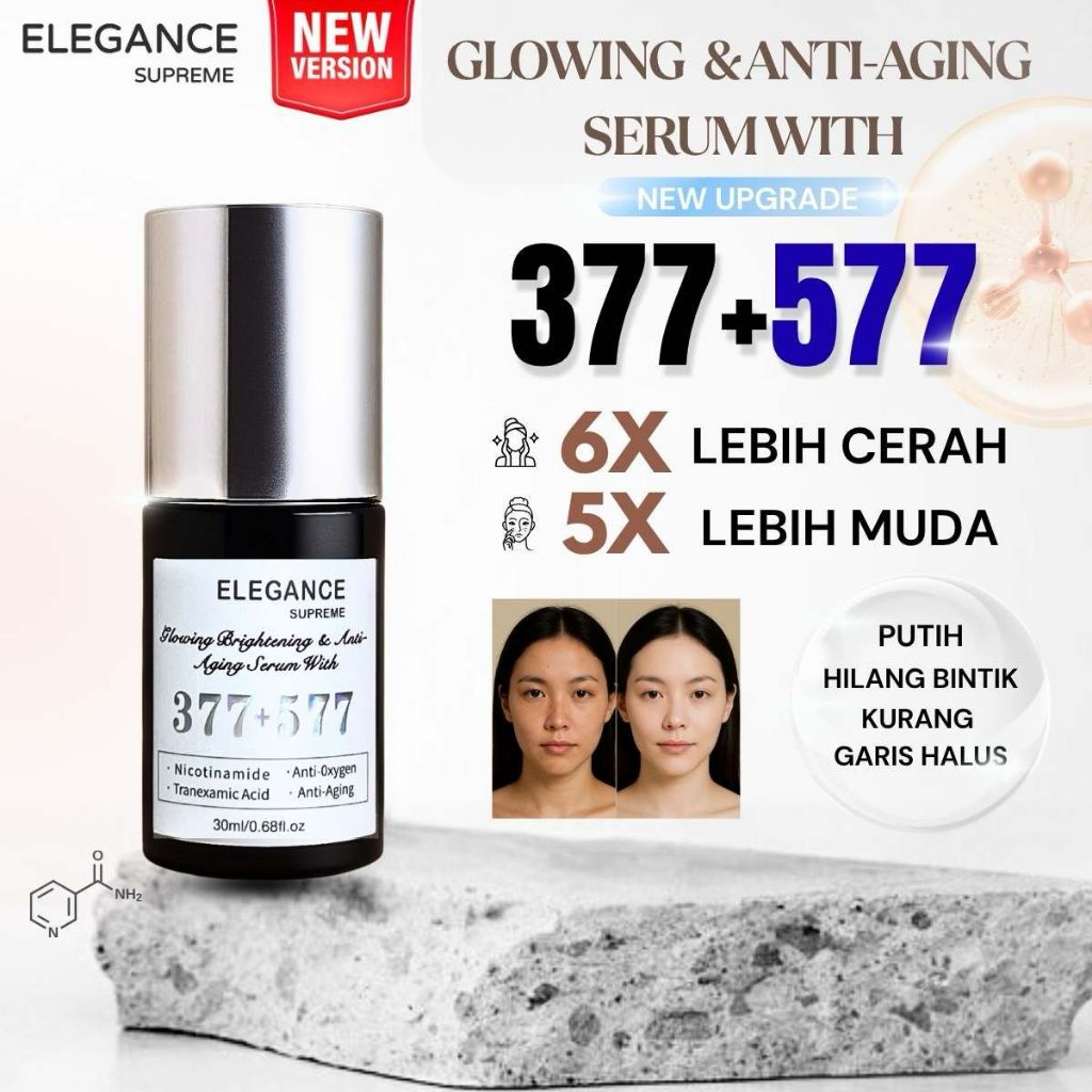 ELEGANCE SUPREME 577+377 Serum Refinement Dark Spot|Whitening|Reduce Dullness NIACINAMIDE ...