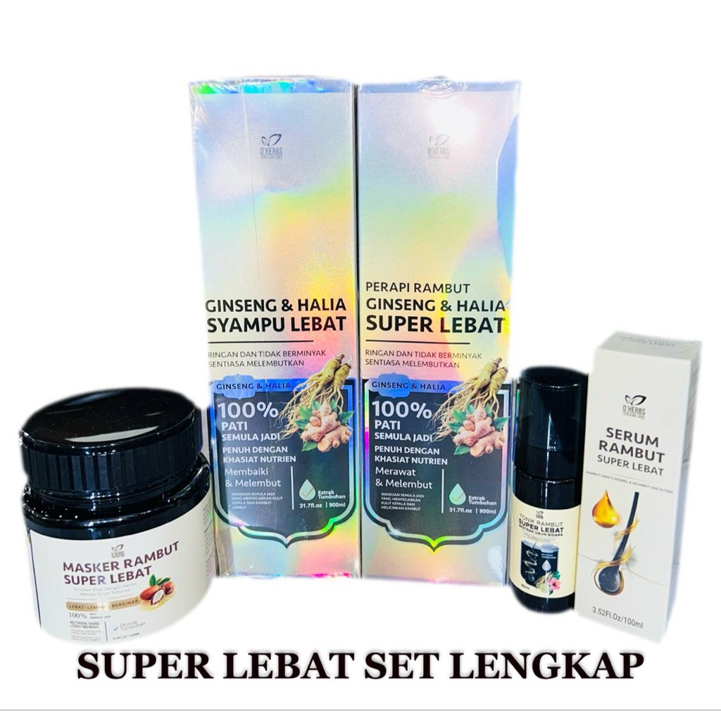 DHERBS SET RAMBUT SUPER LEBAT SALON PACK | Shopee Malaysia