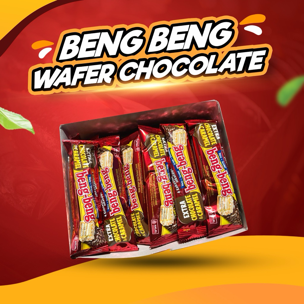 Beng Beng Chocolate Waffer New Look With Extra Chocolate/Caramel ...